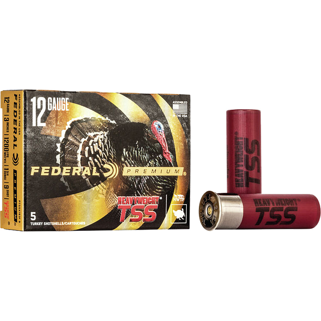 Federal Premium Heavyweight Tss Shotgun Ammo 12 Gauge 3 In. 1 3-4 Oz. 9 ...