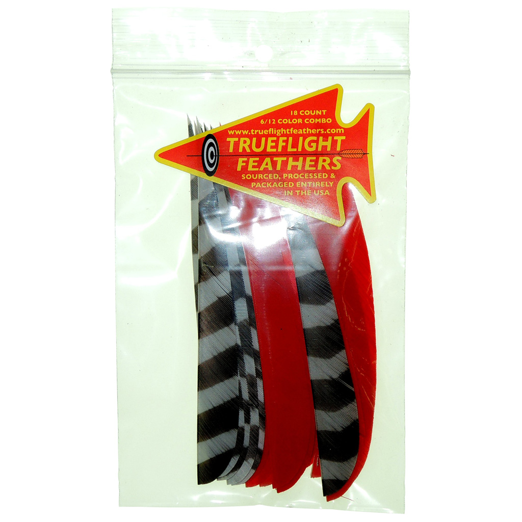 Trueflight Feather Combo Pack Barred-red 5 In. Lw Shield Cut - Archery ...
