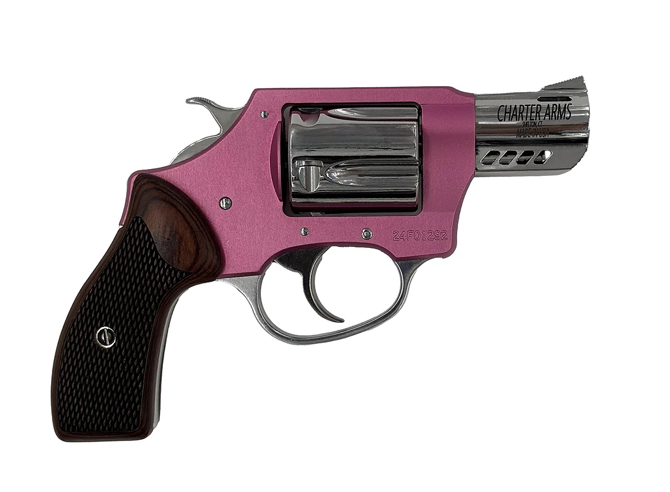 Charter Arms Coyote 380acp Pink-ss 2" 5rd - Revolvers at GunBroker.com ...