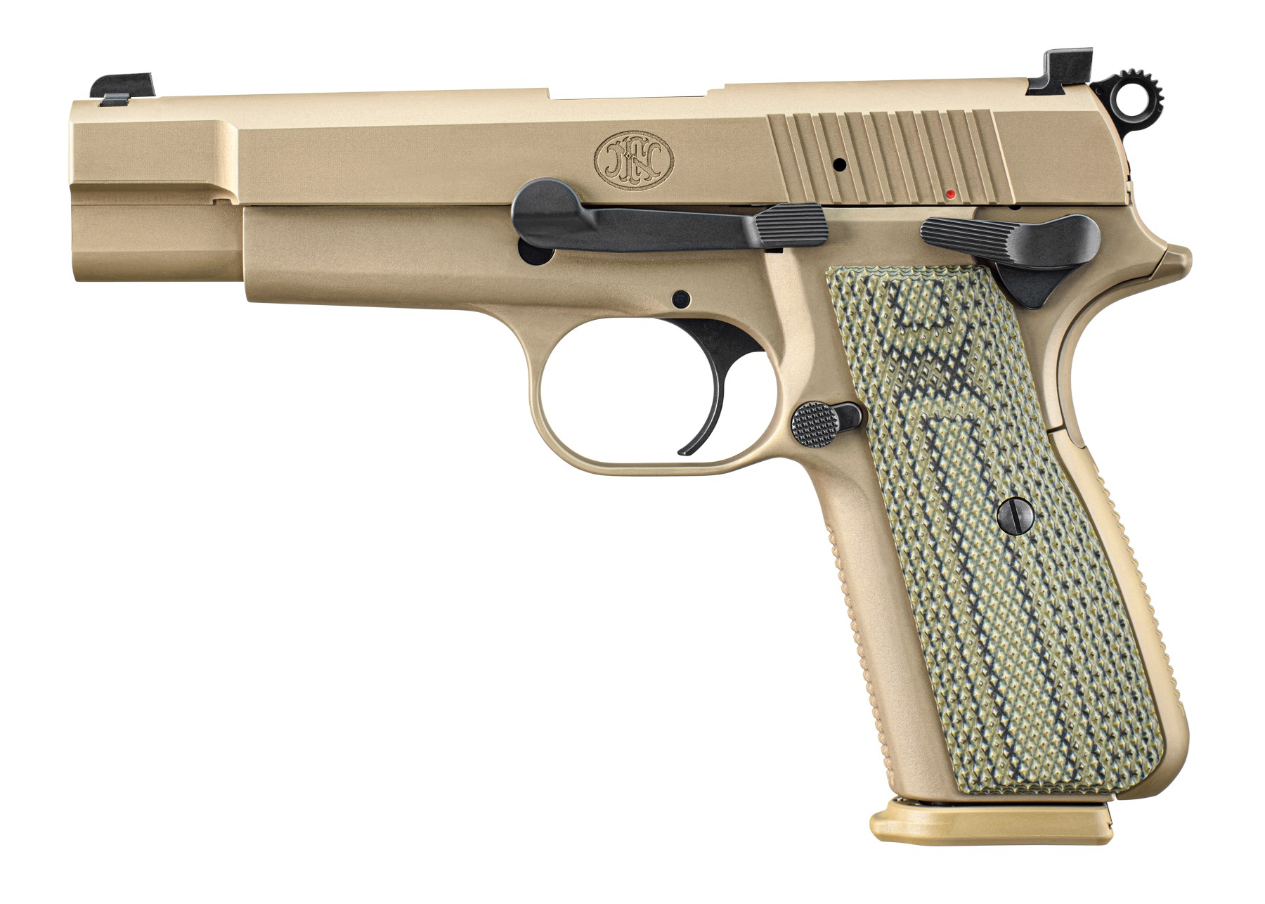 FN High Power 9mm Fde-od 17+1 - Semi Auto Pistols at GunBroker.com ...