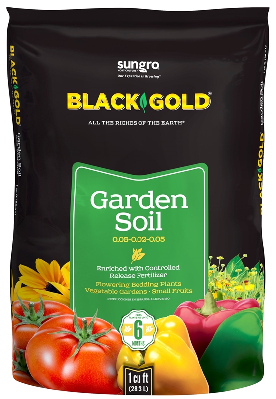 Sun Gro Horticulture sun gro BLACK GOLD 1411603.CFL001 Garden Soil 1 cu ...