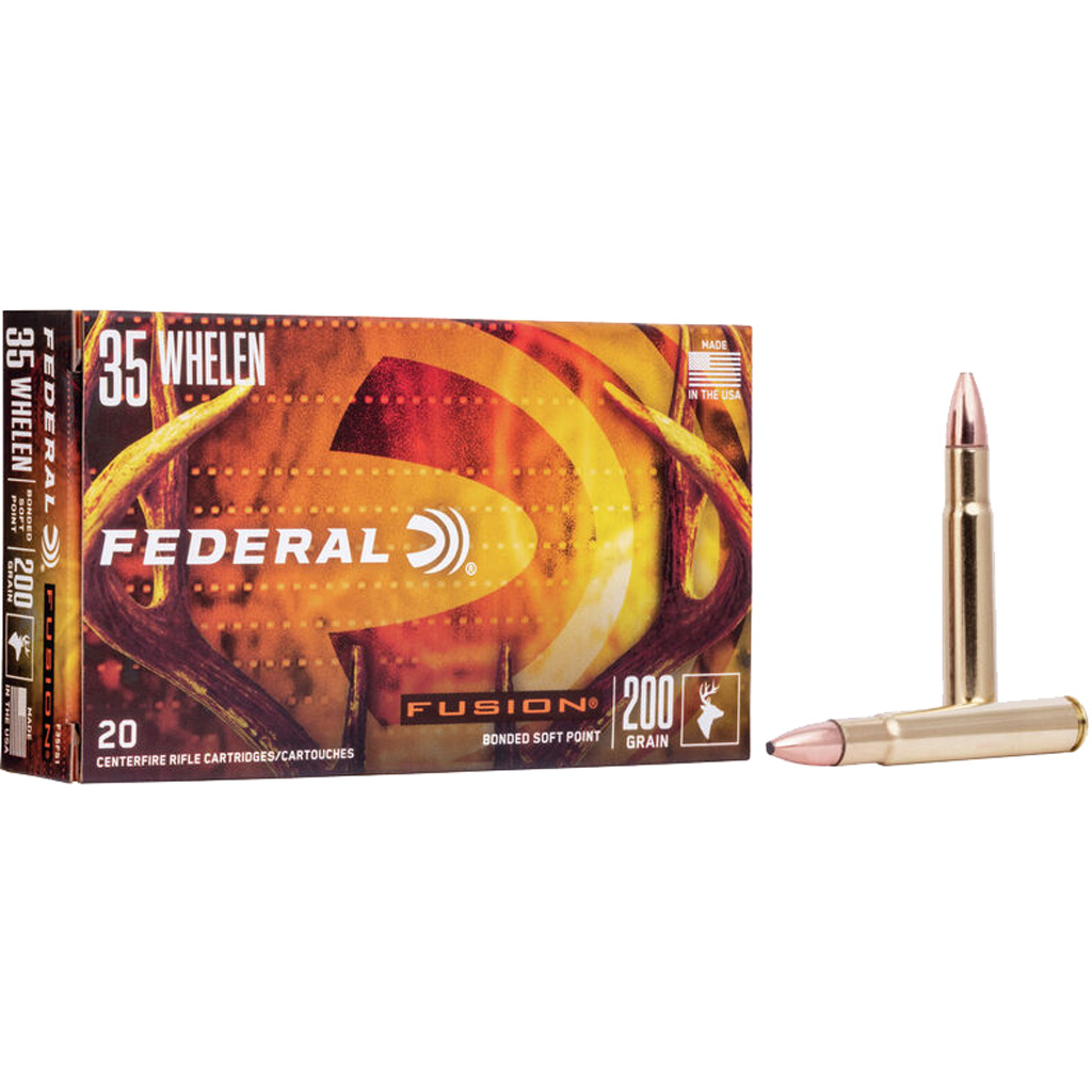 Federal Fusion Rifle Ammo 35 Whelen 200 Gr. Soft Point 20 Rd. - Other ...