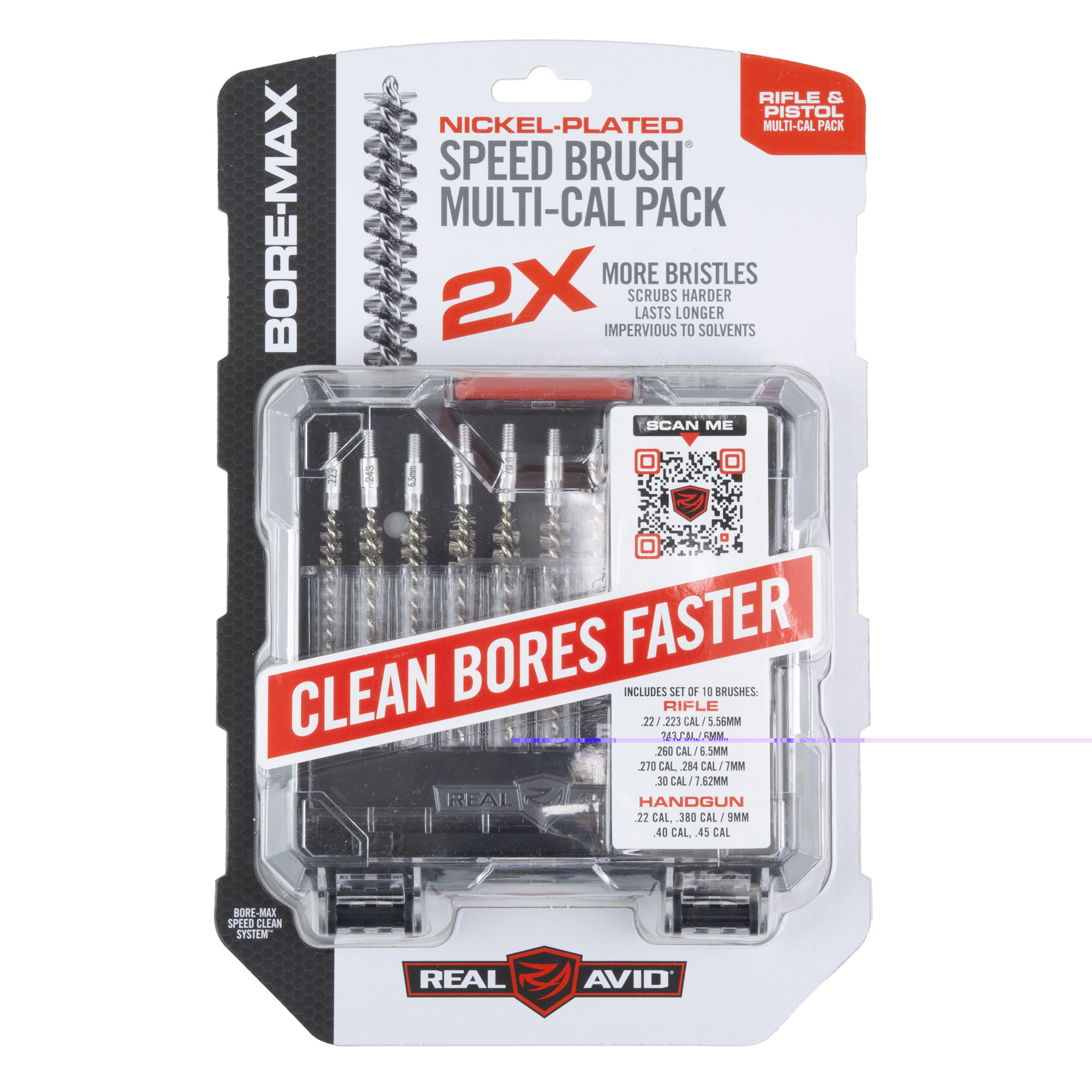 Real Avid Bore-max Speed Brushes - Gun Cleaning Kits & Gun Cleaning ...
