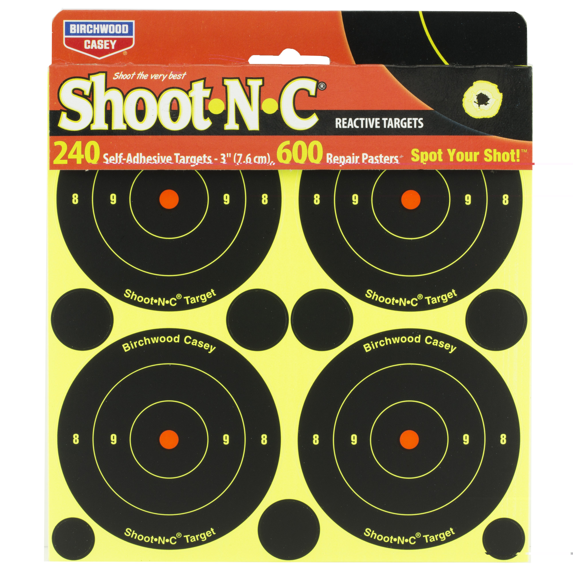 B-c Sht-n-c Rnd Bullseye Tgt 240-3 - Shooting Targets at GunBroker.com ...