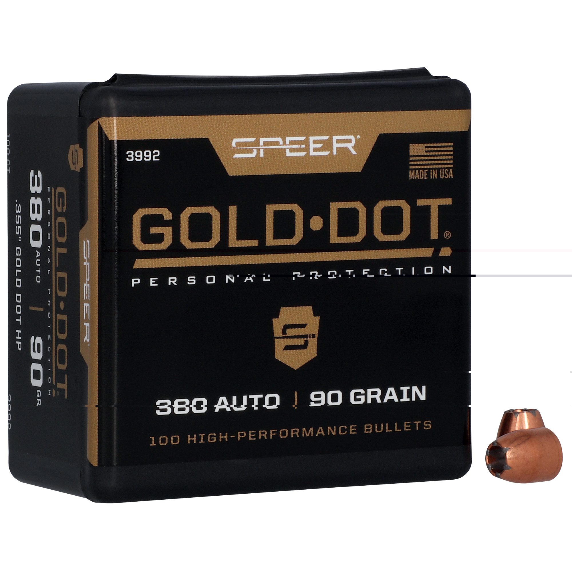 Spr Gold Dot .355 90gr Hp 100ct - Gunsmithing at GunBroker.com : 1083980596