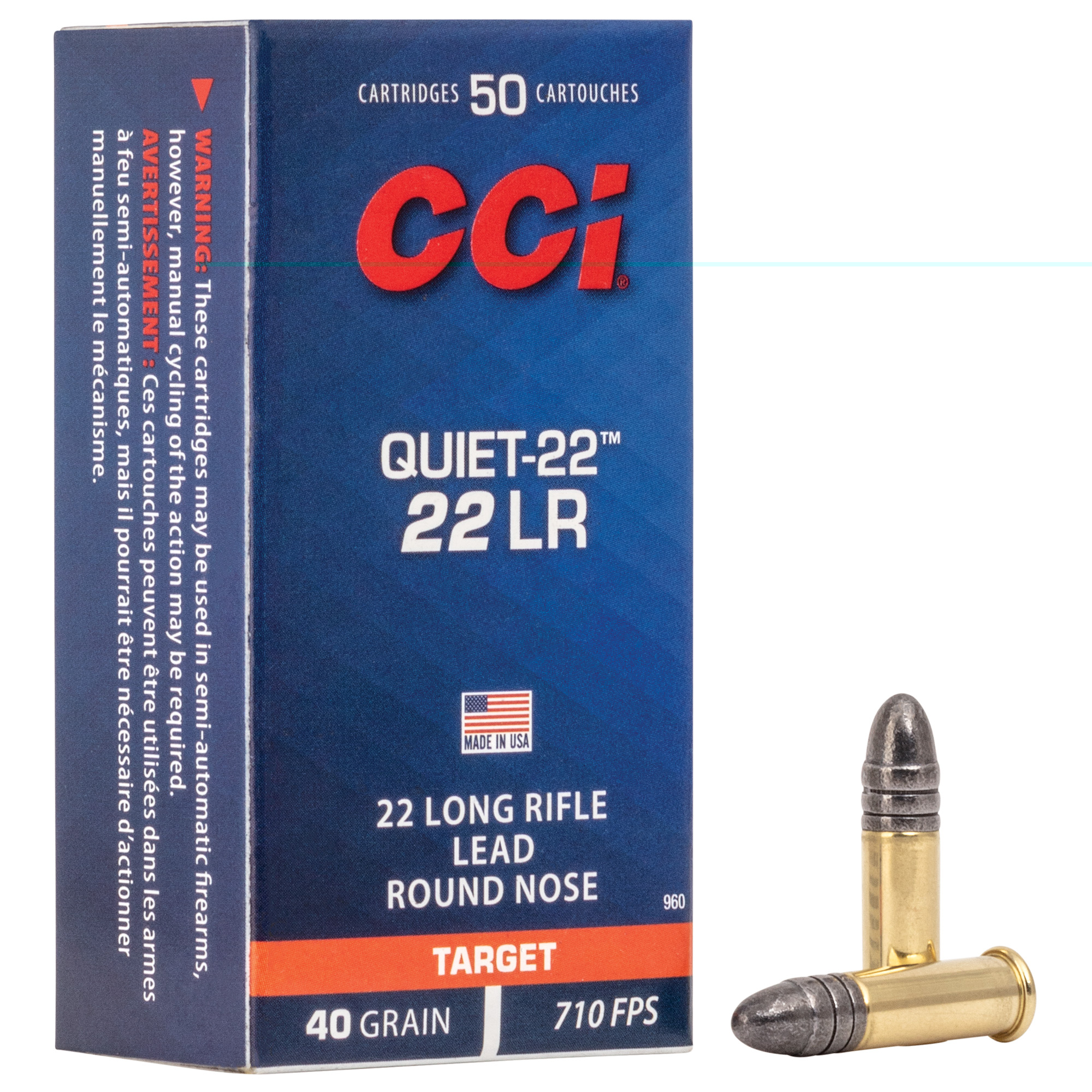 Cci Quiet 22lr 40gr Lrn 50-5000 - Other Ammunition at GunBroker.com ...