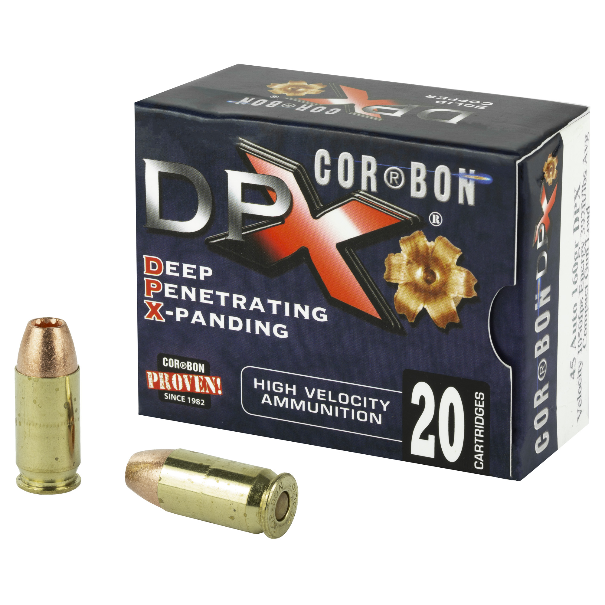 Corbon Dpx 45acp 160gr Br X 20-500 - Rifle Ammunition at GunBroker.com ...