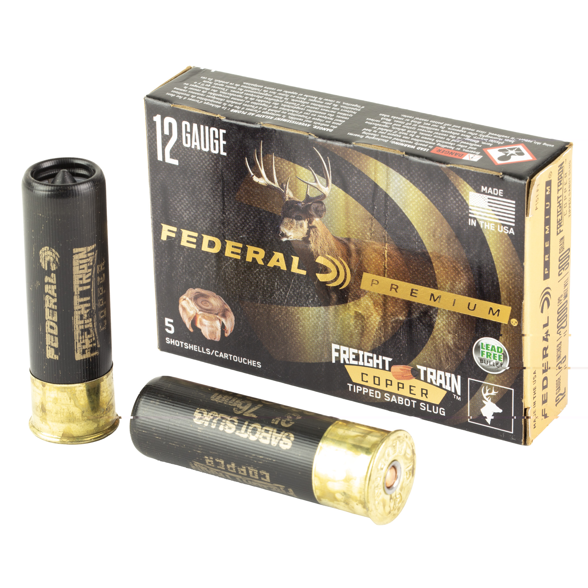 Fed Frt Trn 12ga 3" 300gr Slug 5-50 - Other Ammunition at GunBroker.com ...