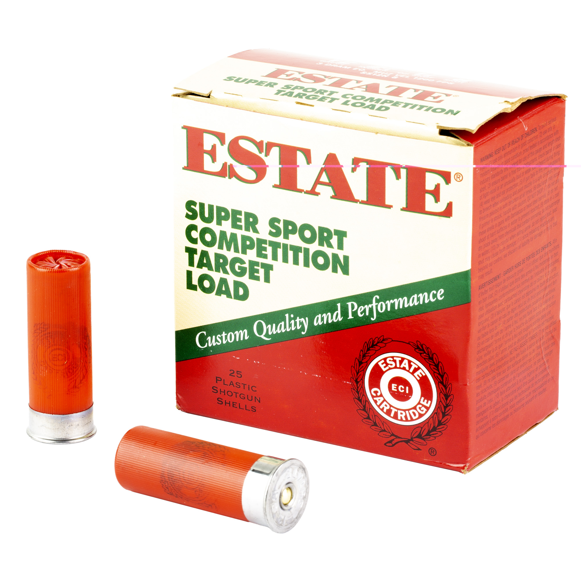Fed Estate Ss 12ga 2.75" 8 25-250 - Shotgun Shells at GunBroker.com ...