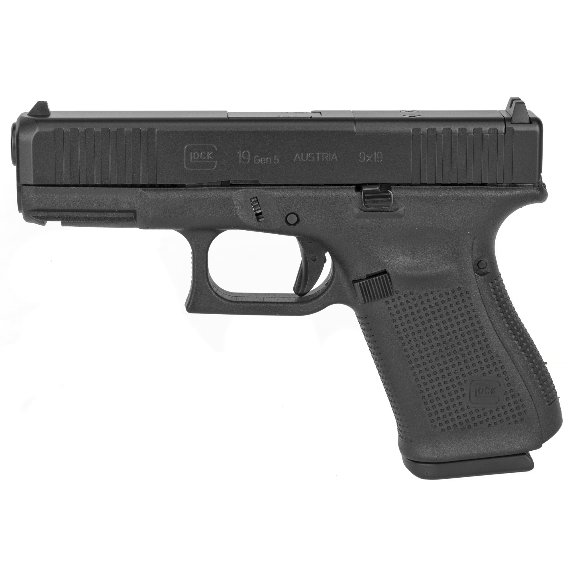 Glock 19 Gen5 9mm 10rd 3 Mags Mos Fs - Semi Auto Pistols at GunBroker ...