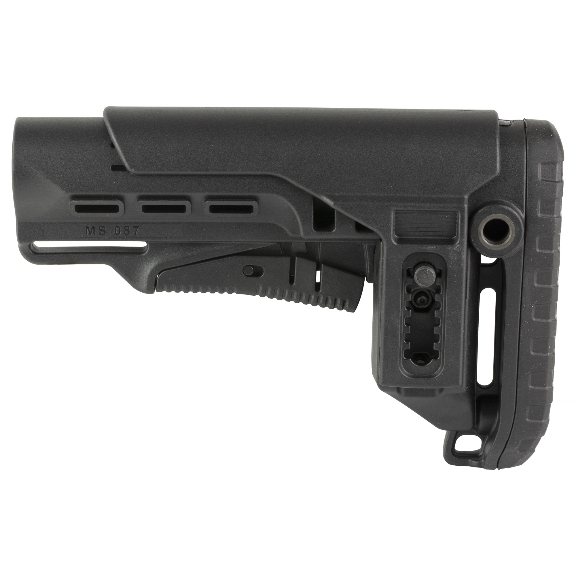 NcSTAR Tactical Stock with Cheek Riser Fits AR-15 Mil Spec Buffer Tube ...