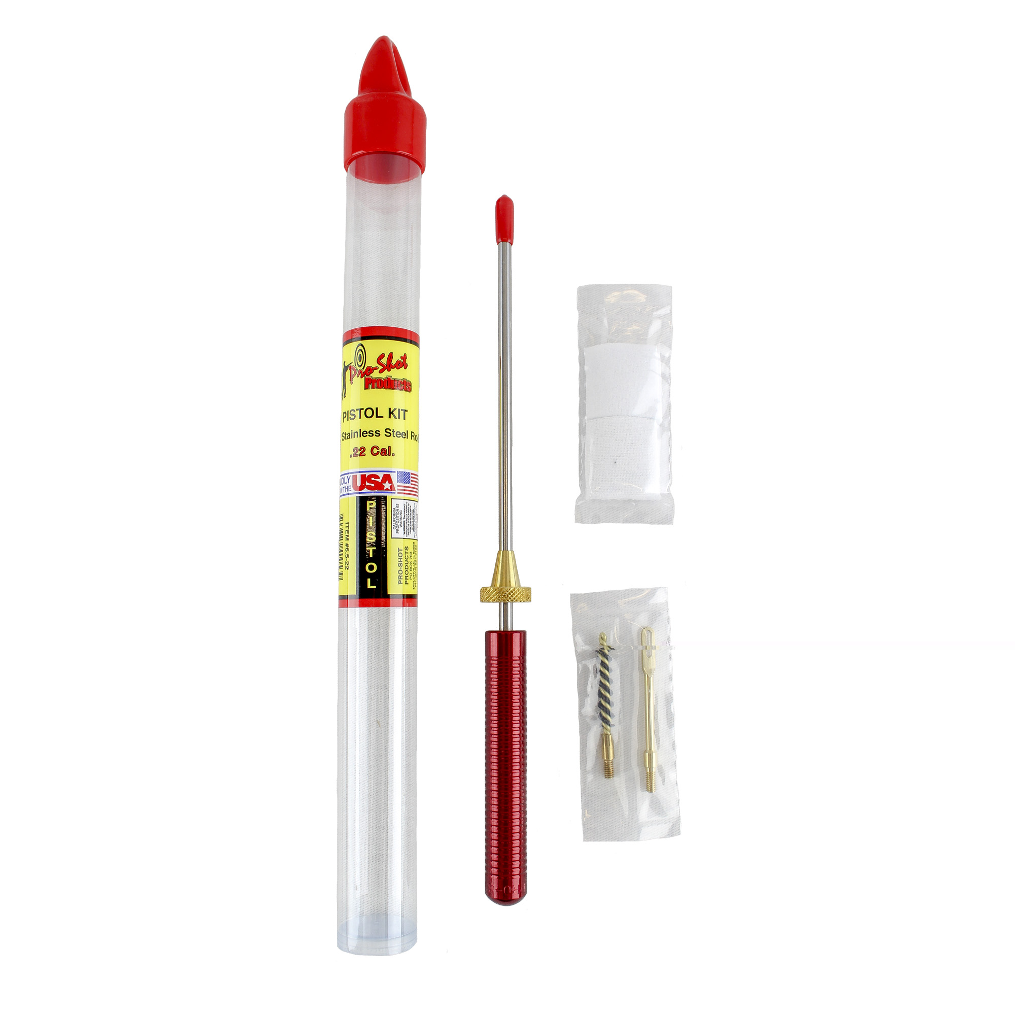 Pro-shot Pistol Clng Kit .22cal 6.5 - Gun Cleaning Kits & Gun Cleaning ...