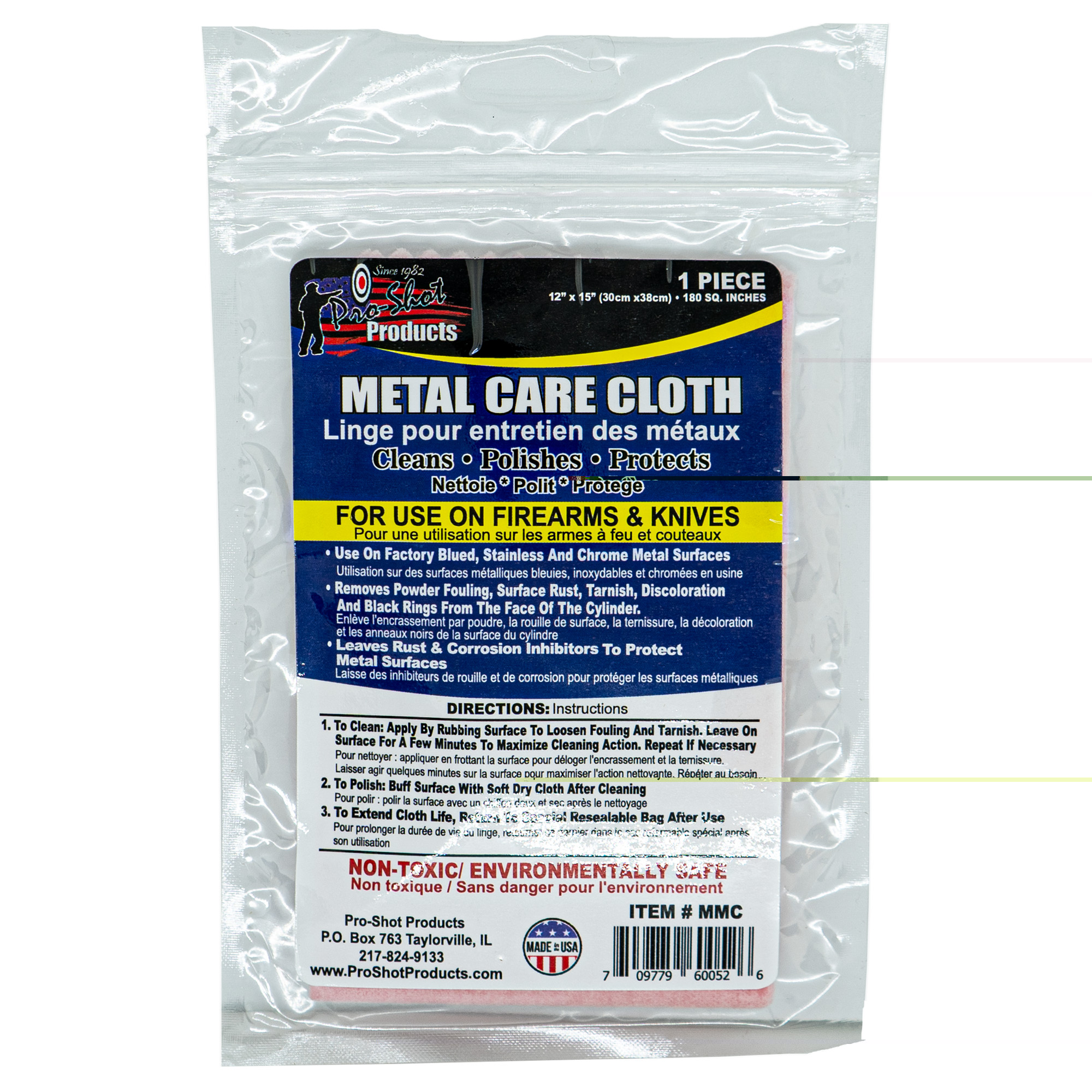 Pro-shot Metal Care Cloth - Gun Cleaning Kits & Gun Cleaning Supplies ...