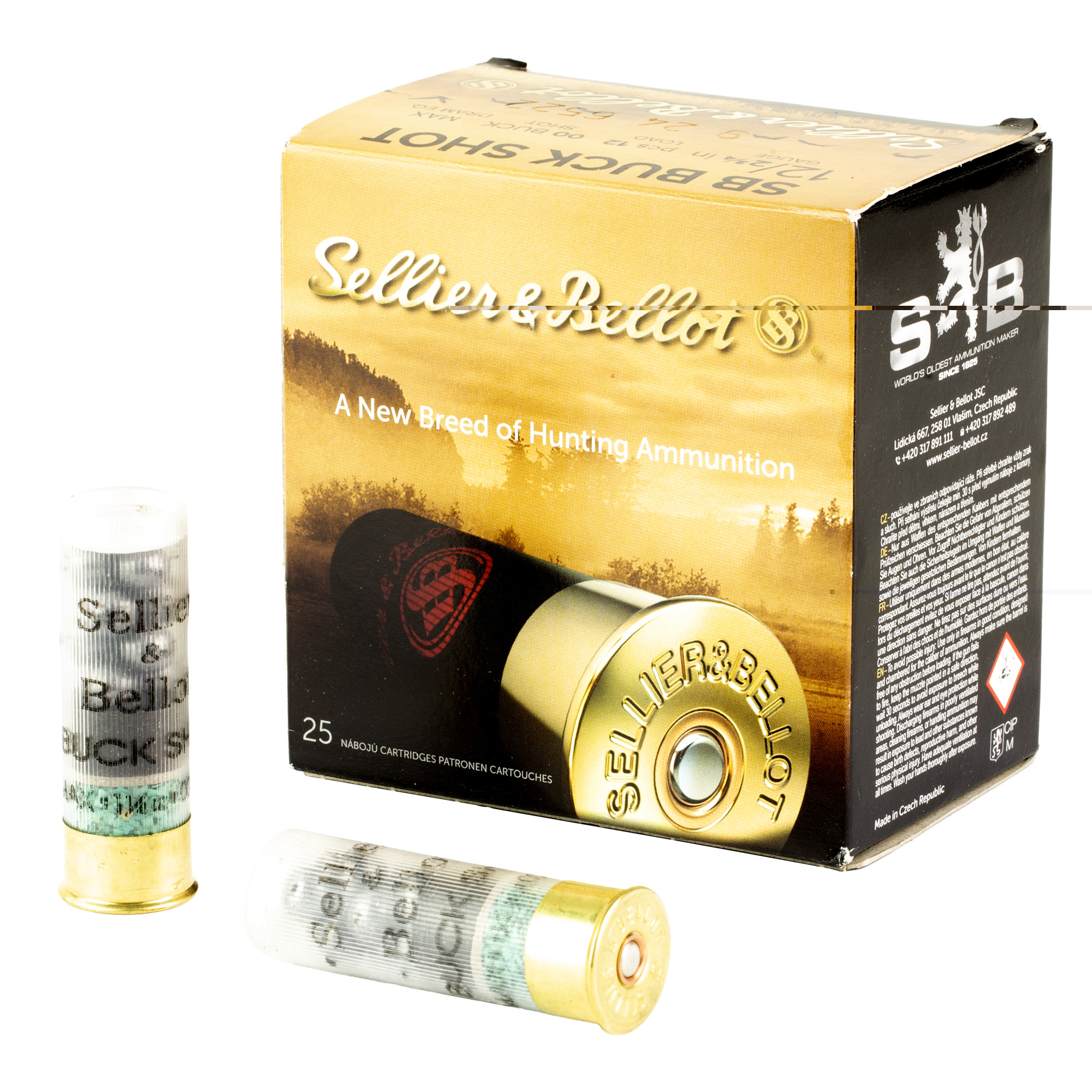 S&b 12ga 2.75 1.25oz 00 12pel 25-250 - Rifle Ammunition at GunBroker ...