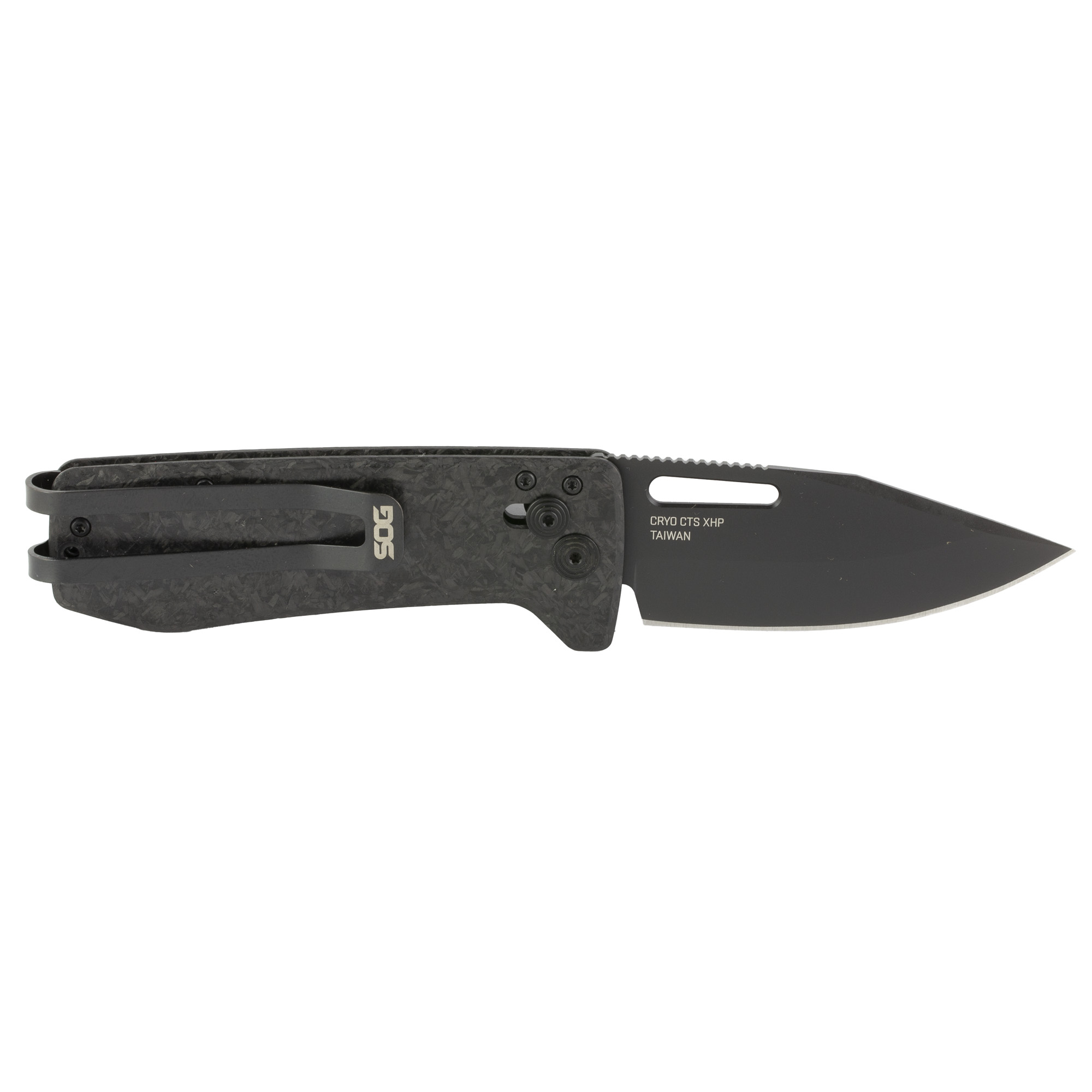 SOG Knives Ultra XR Folding Knife 2.8" Drop Point Straight Edge Cryo ...