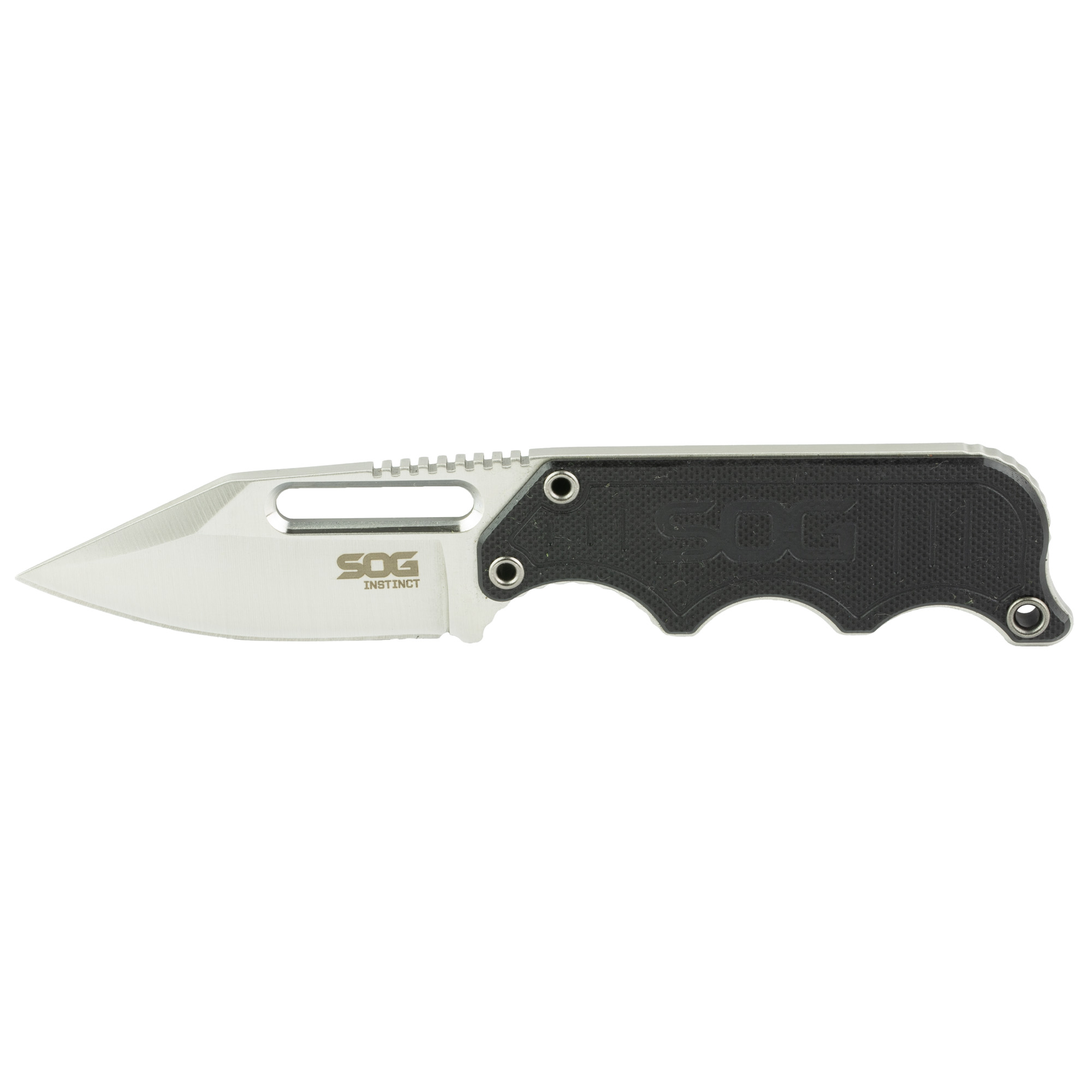 Sog Instinct Black 2.3 - Fixed Blade Knives at GunBroker.com : 1090774619