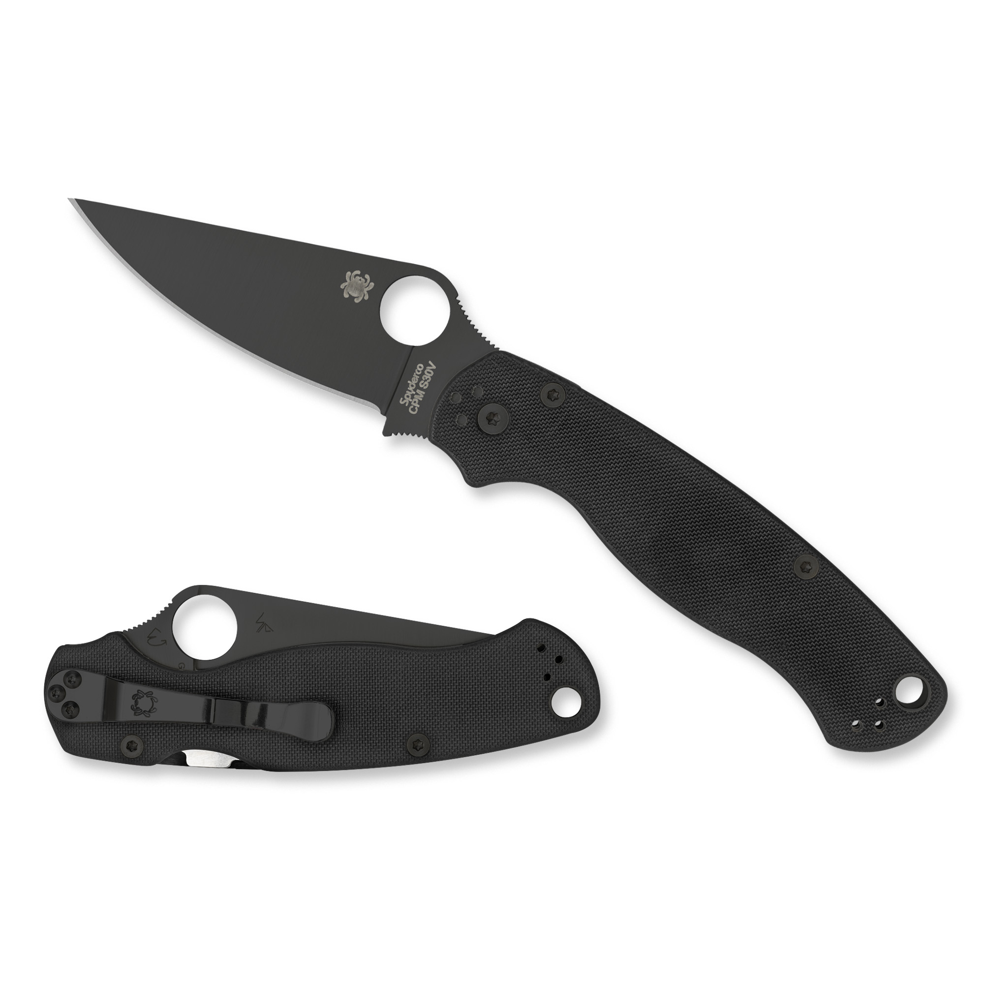 Spyderco Para Military 2 G10 Blk Bld - Collectible Knives at GunBroker ...