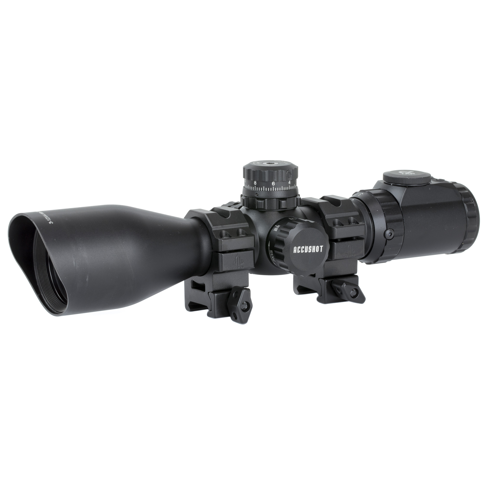 Utg 3-12x44 Swat Cmpct Mdot W-rings - Gun Scopes at GunBroker.com ...