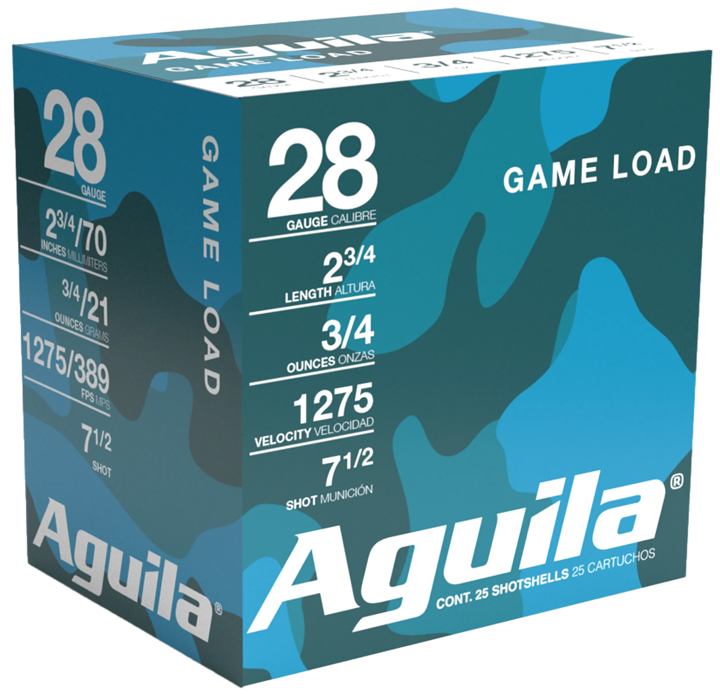 Aguila Target Load, 1chb2873 Game 28g 2.75 7.5 3-4oz 25-20 - Shotgun ...