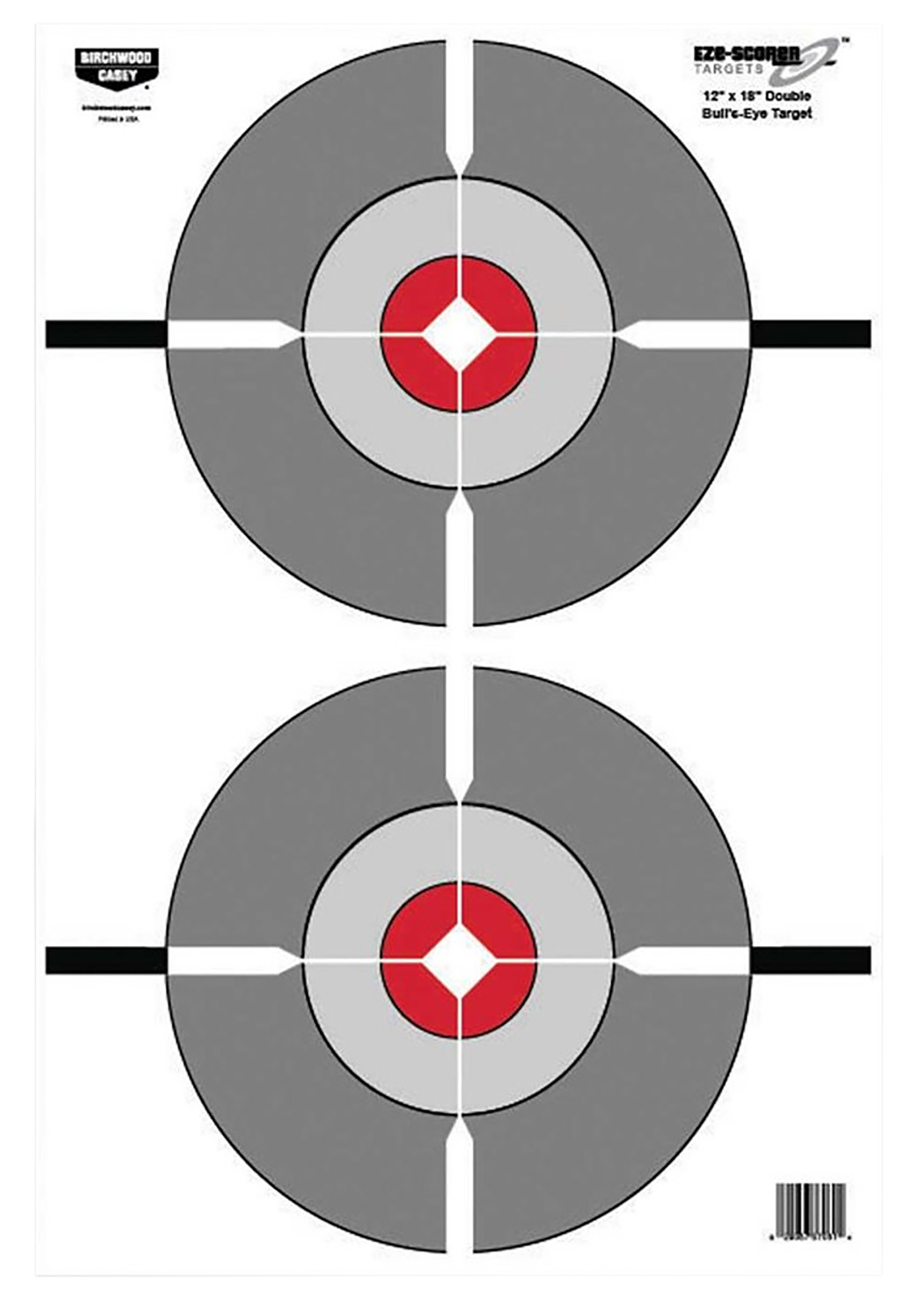 Birchwood Casey Eze-scorer, Bir 37061 Ezescorer 12x18 Dbl Blleye 100p ...