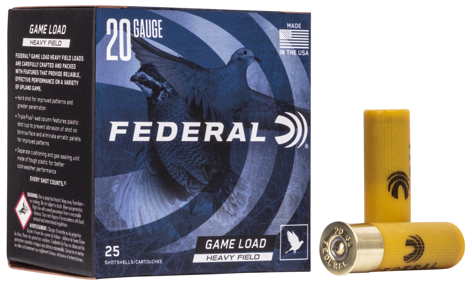 Federal Game-shok, Fed H2028 Gmshk Fld 20 1oz 25-10 - Shotgun Shells at ...