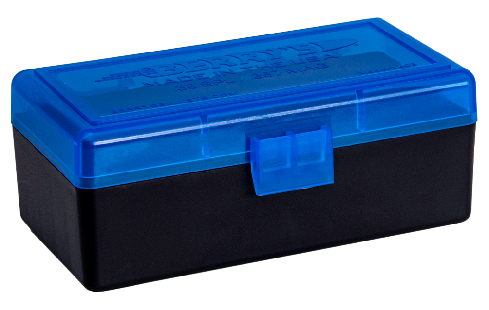 Berrys Ammo Box, 36713 403 .38-357 50r Blu-bk - Gun Cases & Gun Storage ...
