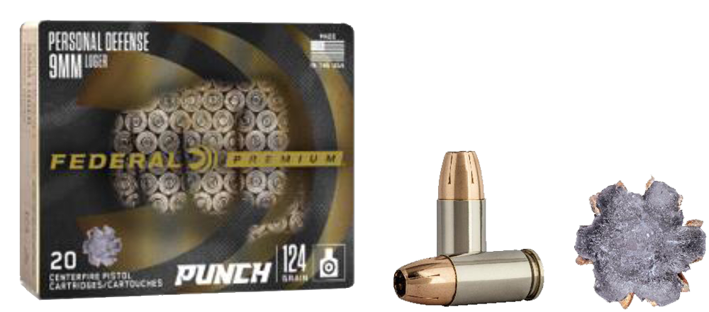 Federal Premium, Fed Pd9p1 9mm 124 Punch Jhp 20-10 - Pistol Ammunition ...