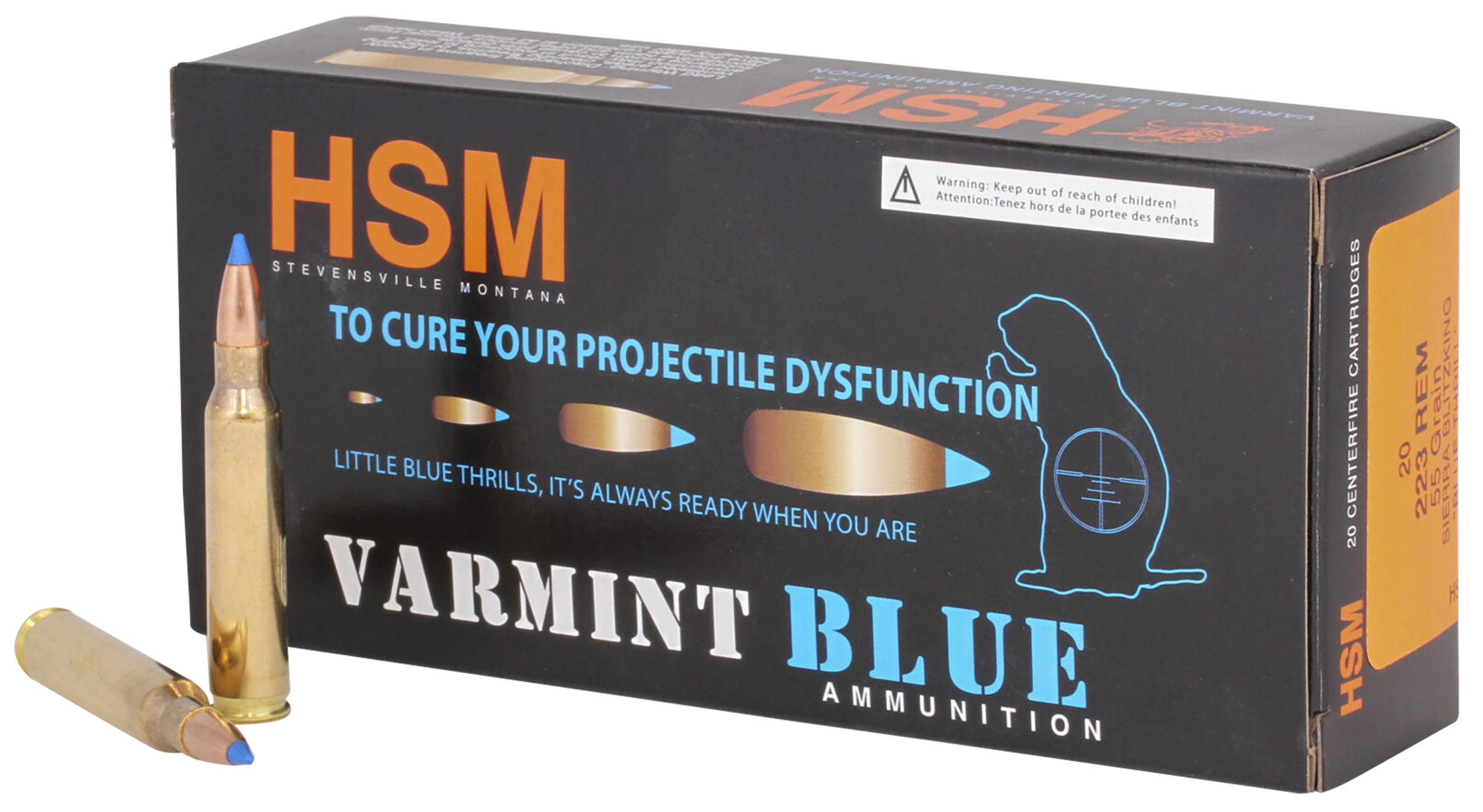 Hsm Varmint, 22354n 223 Rem 54 Sbk 20-25 - Rifle Ammunition at ...
