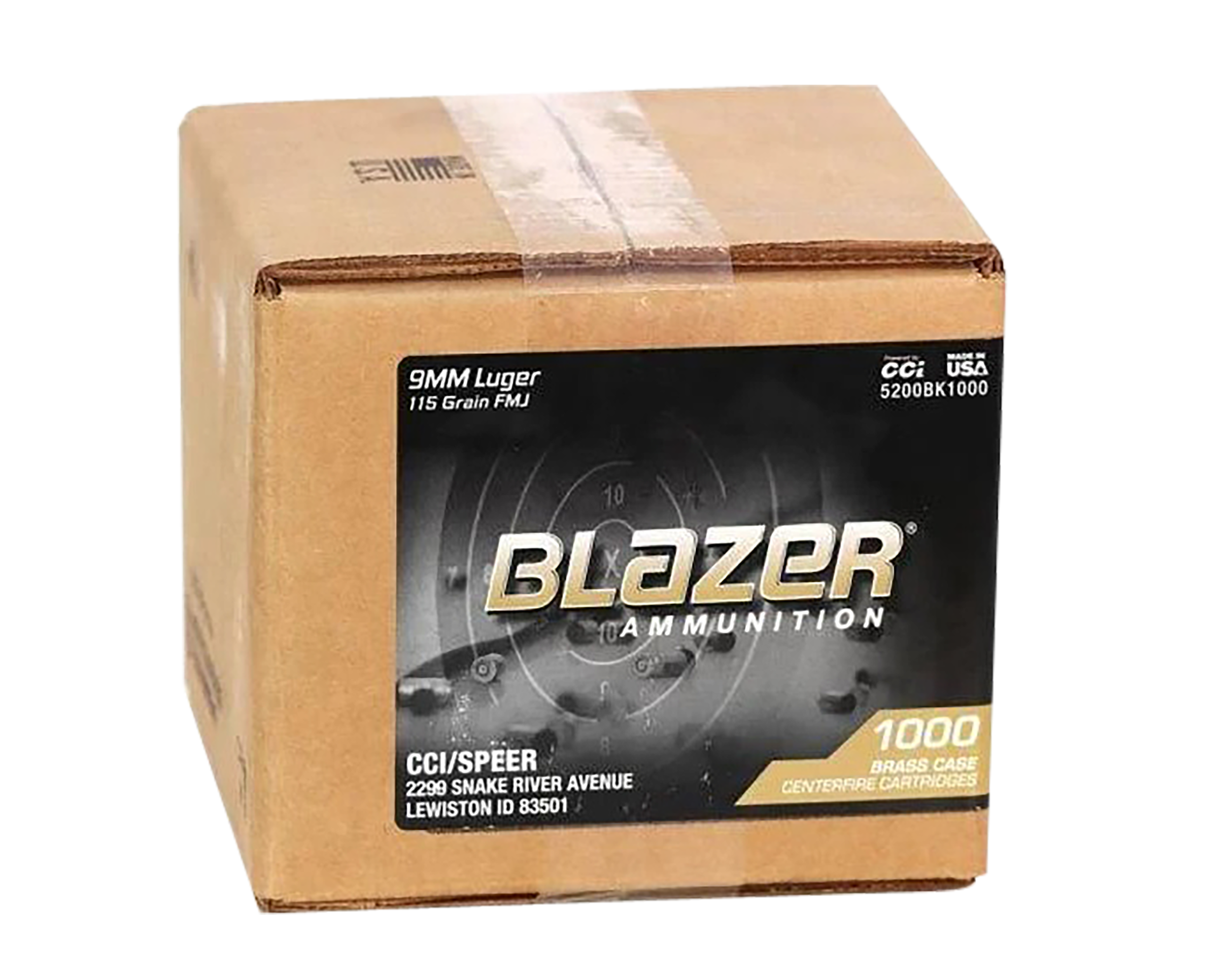 Cci Blazer Brass, 5200bk1000 Blzr Bras 9mm 115 *loose 1000-1 - Pistol ...
