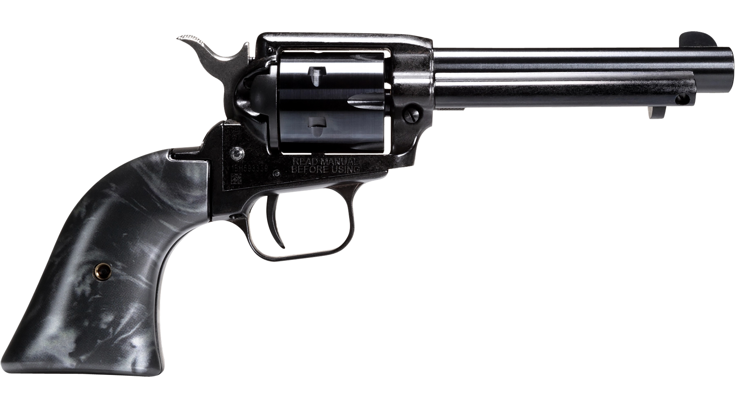 Heritage Mfg Rough Rider, Her Rr22b4bp R 22lr 4.75 6r Blkprl ...