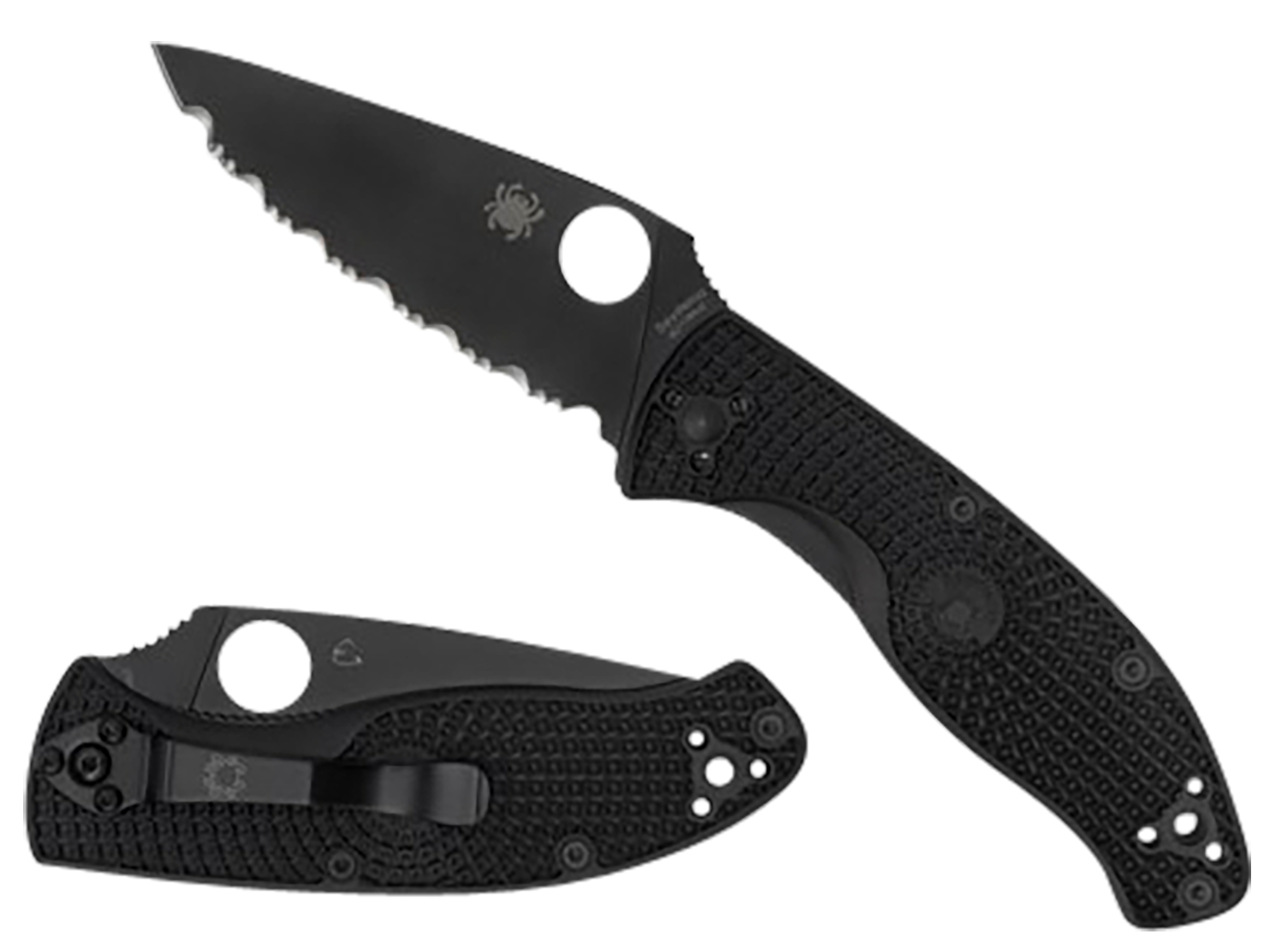Spyderco Tenacious, Spy C122psbbk Lightwght Blk Blade - Hunting Knives ...