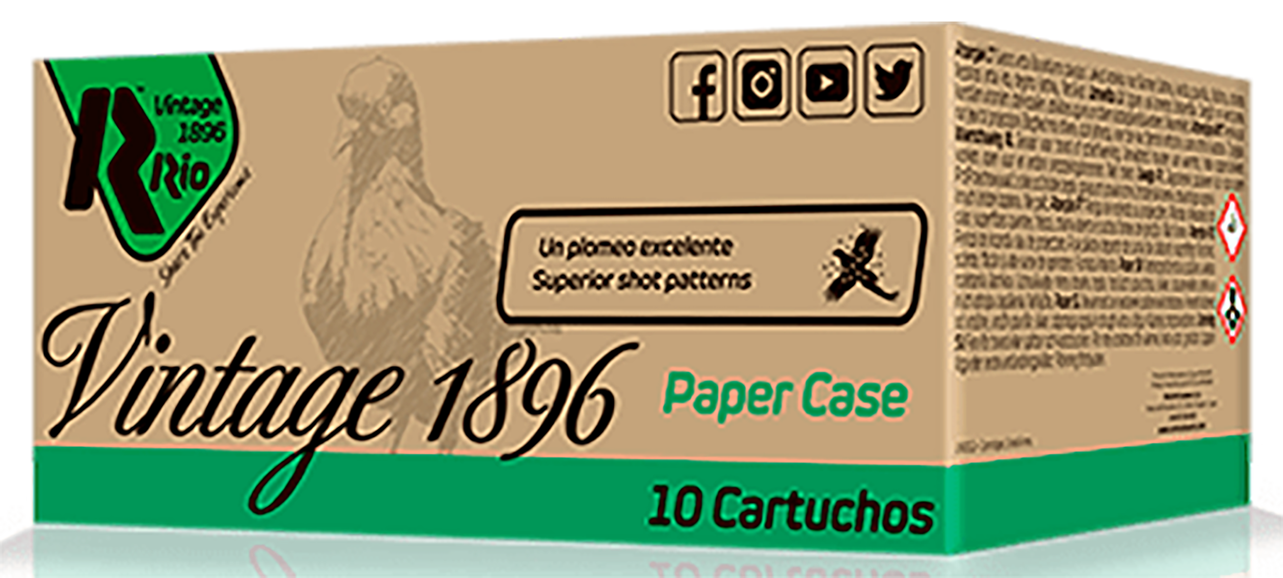 Rio Ammunition Vintage 1896, Vp36fhv8 Ppr 12 2.75 8 10-25 - Shotgun ...