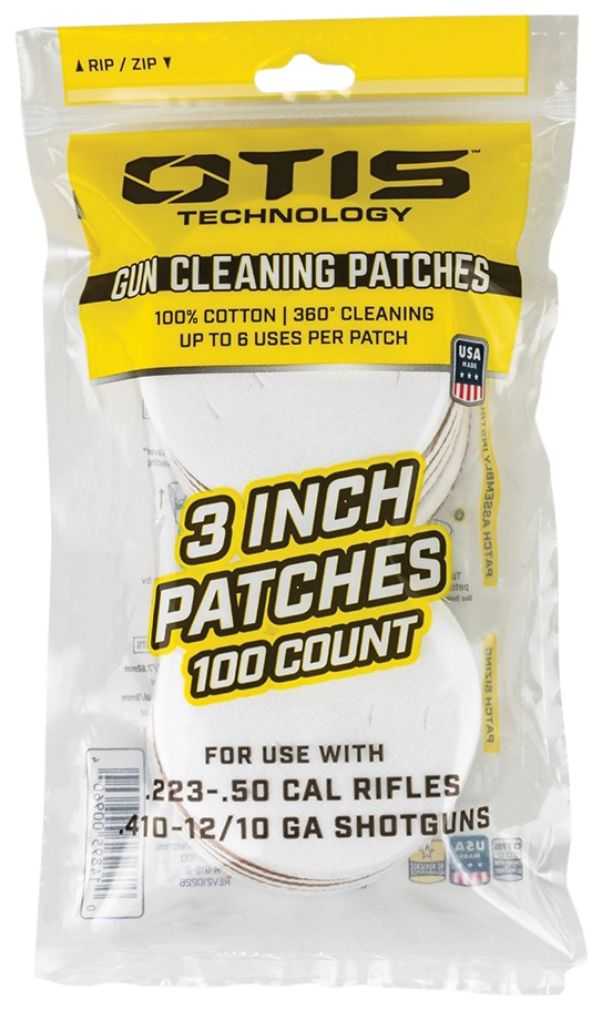 Otis All Caliber, Fg-919100 Cal Clean Patches - Gun Cleaning Kits & Gun ...