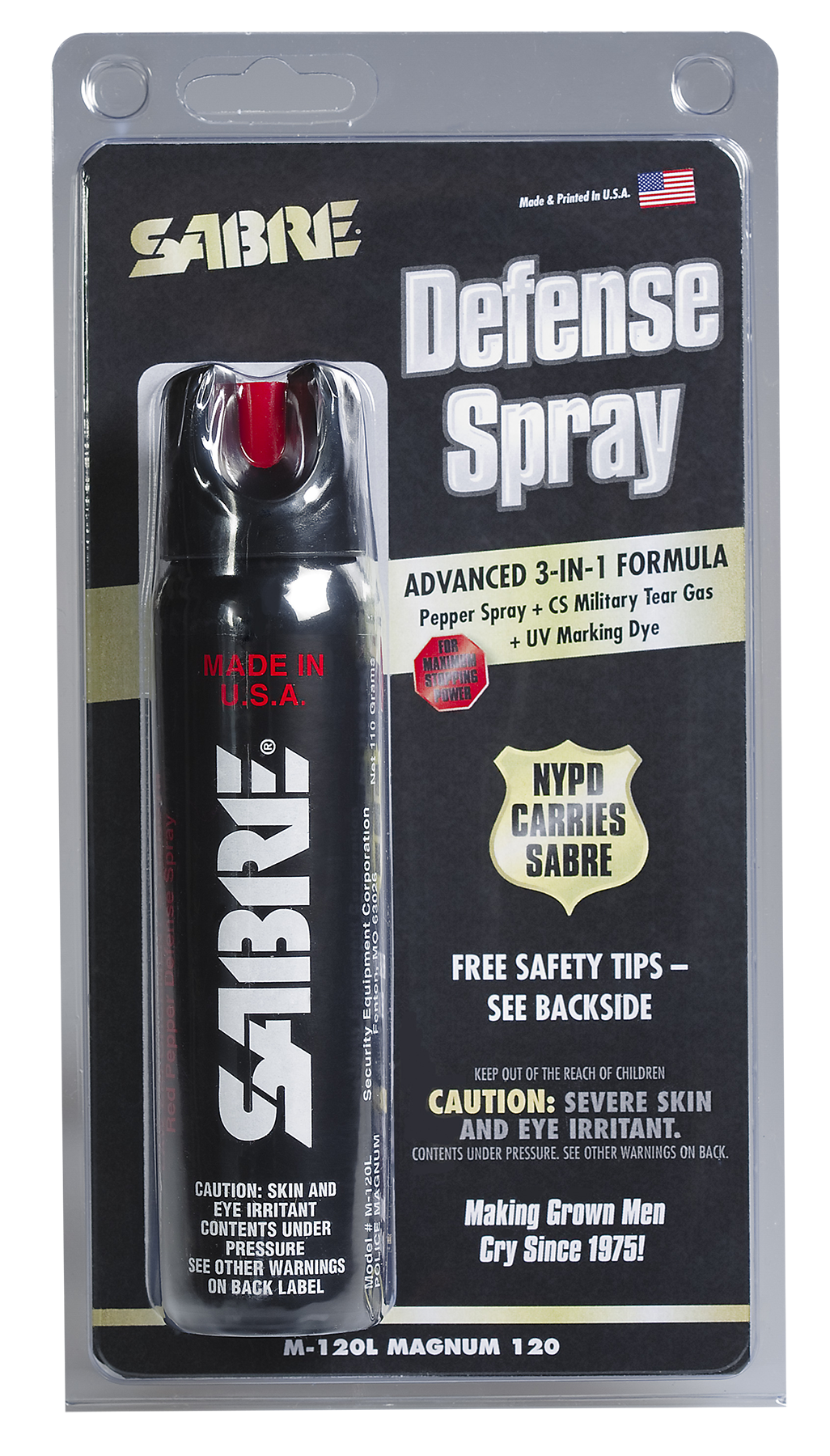 Sabre Magnum Self Defense, Sec M120l Cs-pep-dye Polmg 4.36 - Less ...