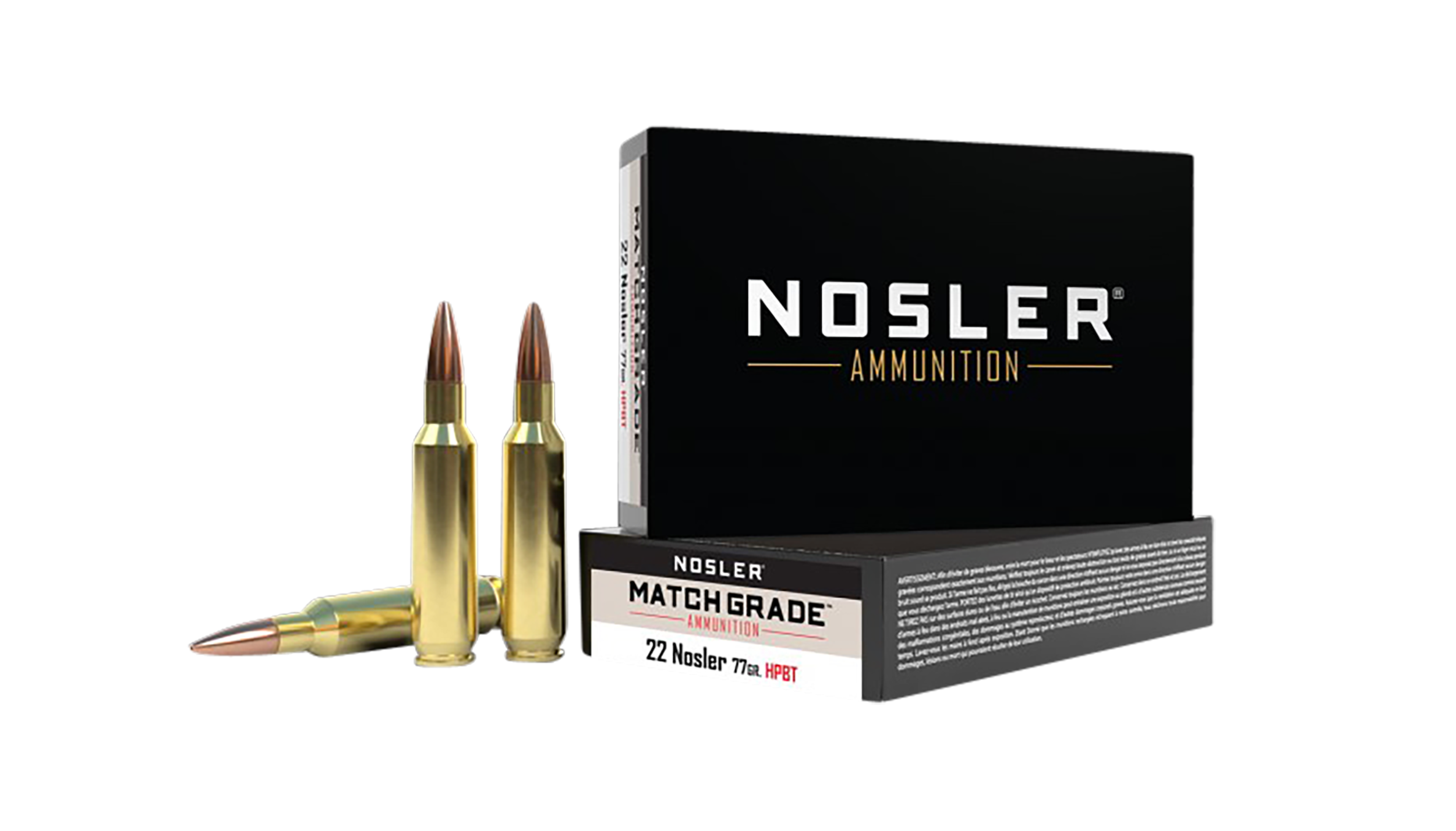 Nosler Match Grade, Nos 60016 Cc 22nos 77 20-10 - Rifle Ammunition at ...