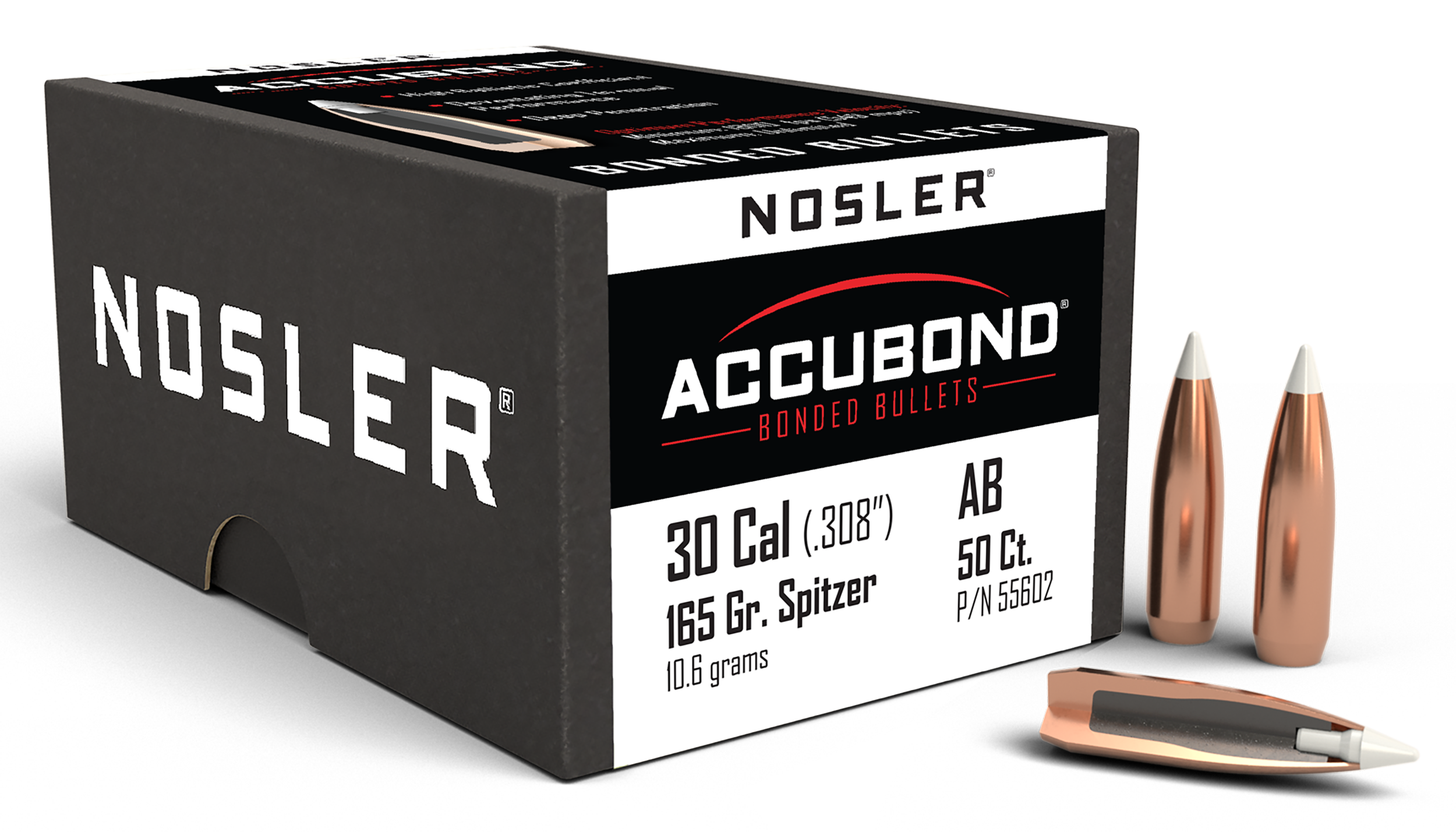 Nosler Accubond, Nos 55602 308 165 Sptzr 50 - Other Ammunition at ...