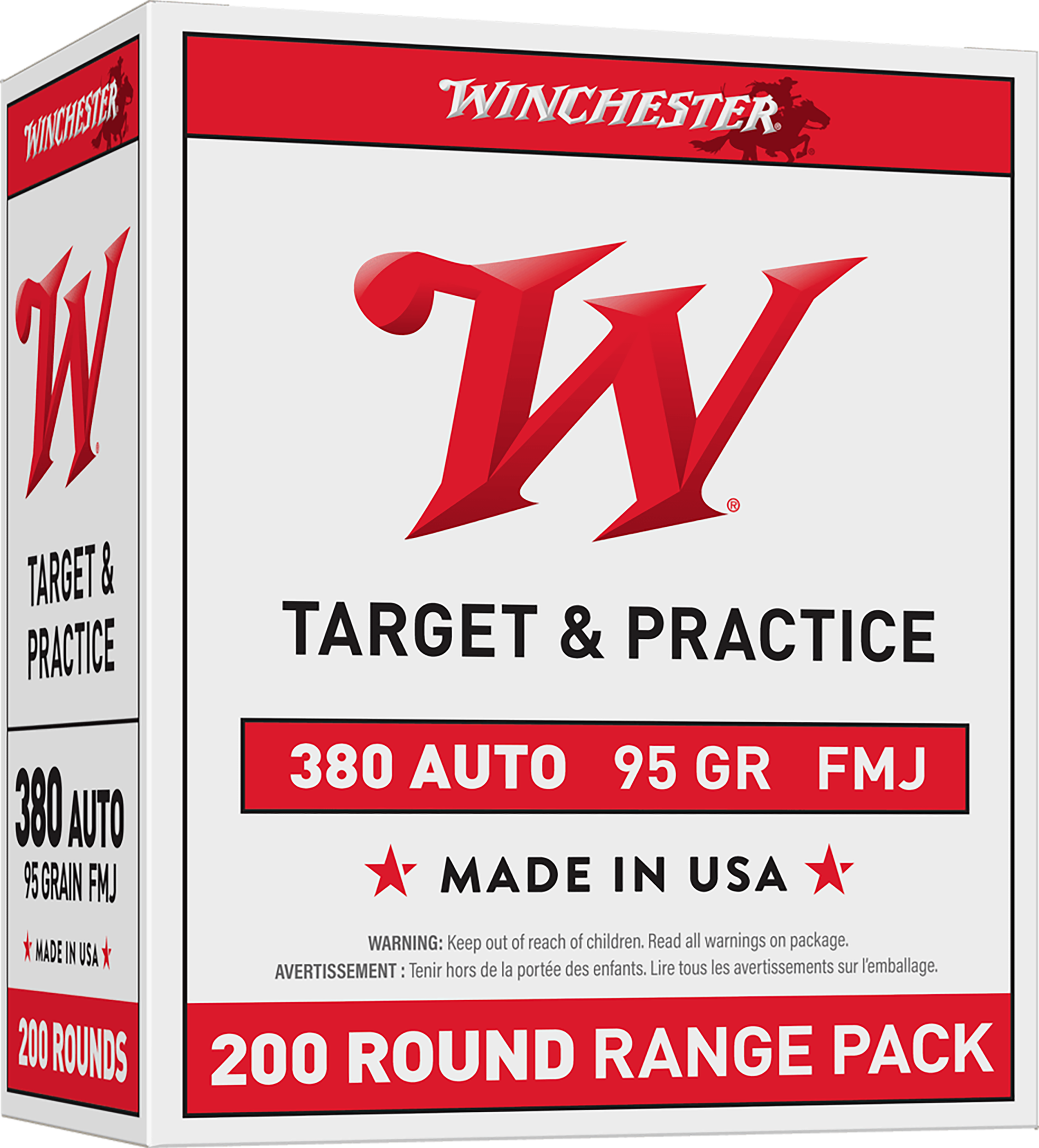 Winchester Ammo Usa, Win Usa380w 380 95 Fmj 200-05 - Pistol Ammunition ...