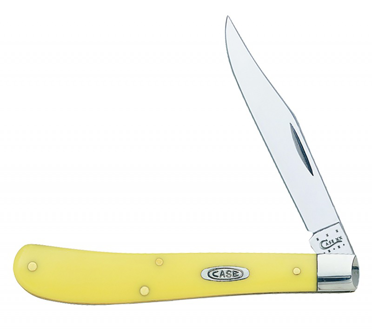 Case Trapper, 00031 Slimline Yellow - Pocket Knives at GunBroker.com ...