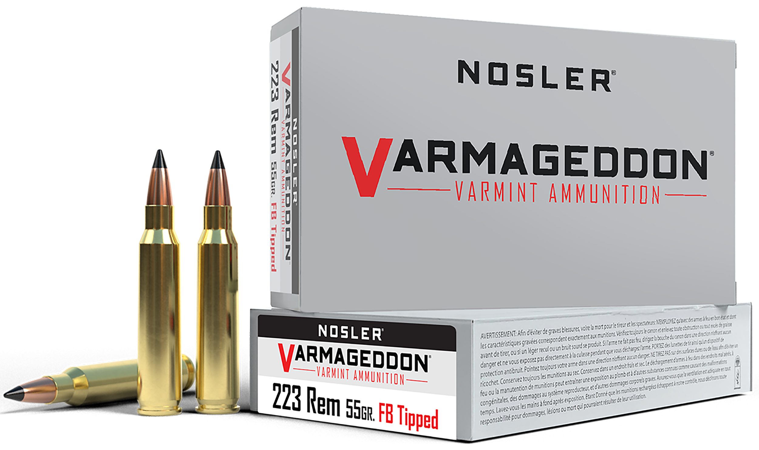 Nosler Varmageddon, Nos 65145 223 55 Fbt 20-20 - Rifle Ammunition at ...