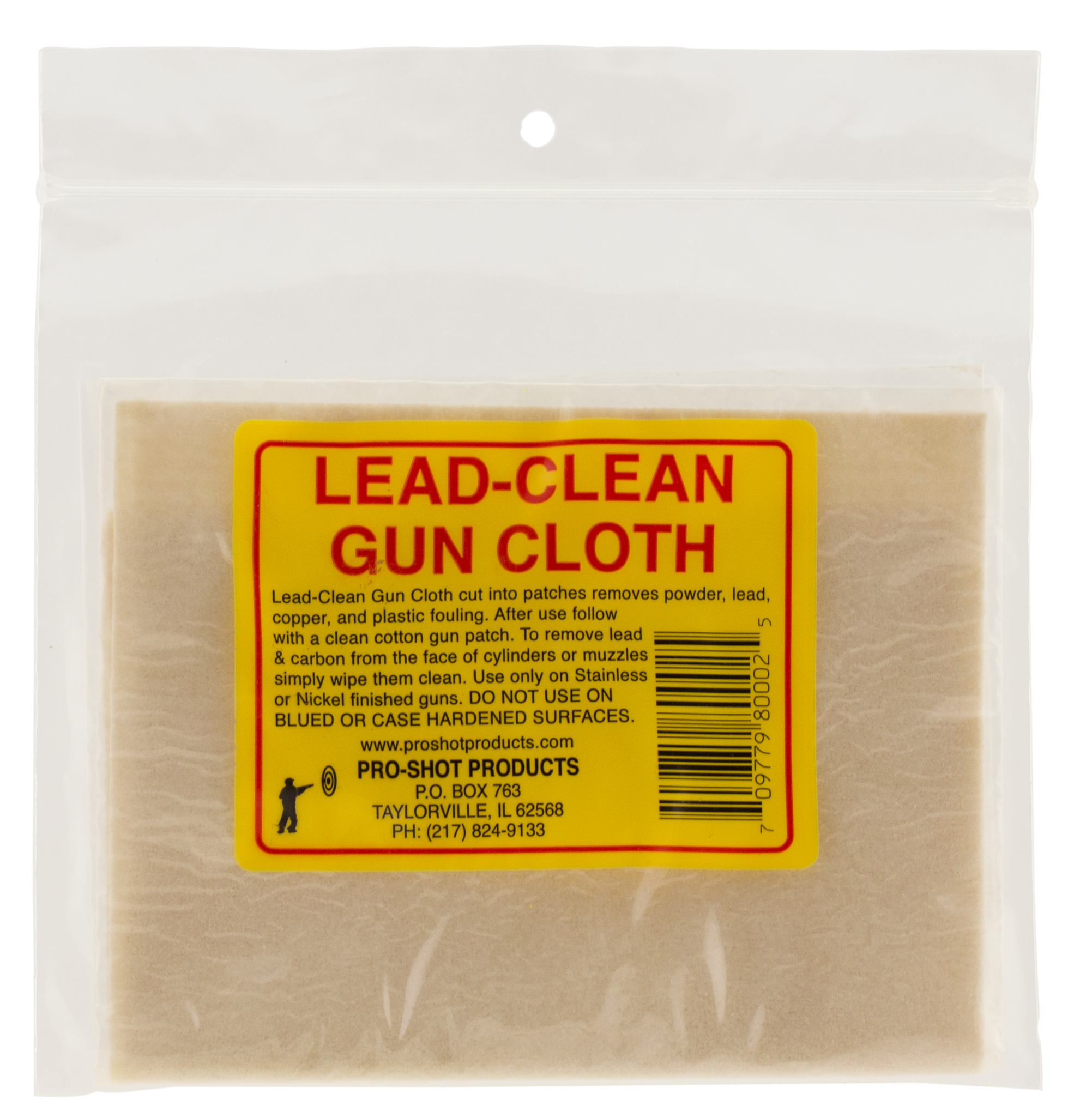 Pro-shot Lead Clean, Proshot Lcc Gun Cloth - Gun Cleaning Kits & Gun ...