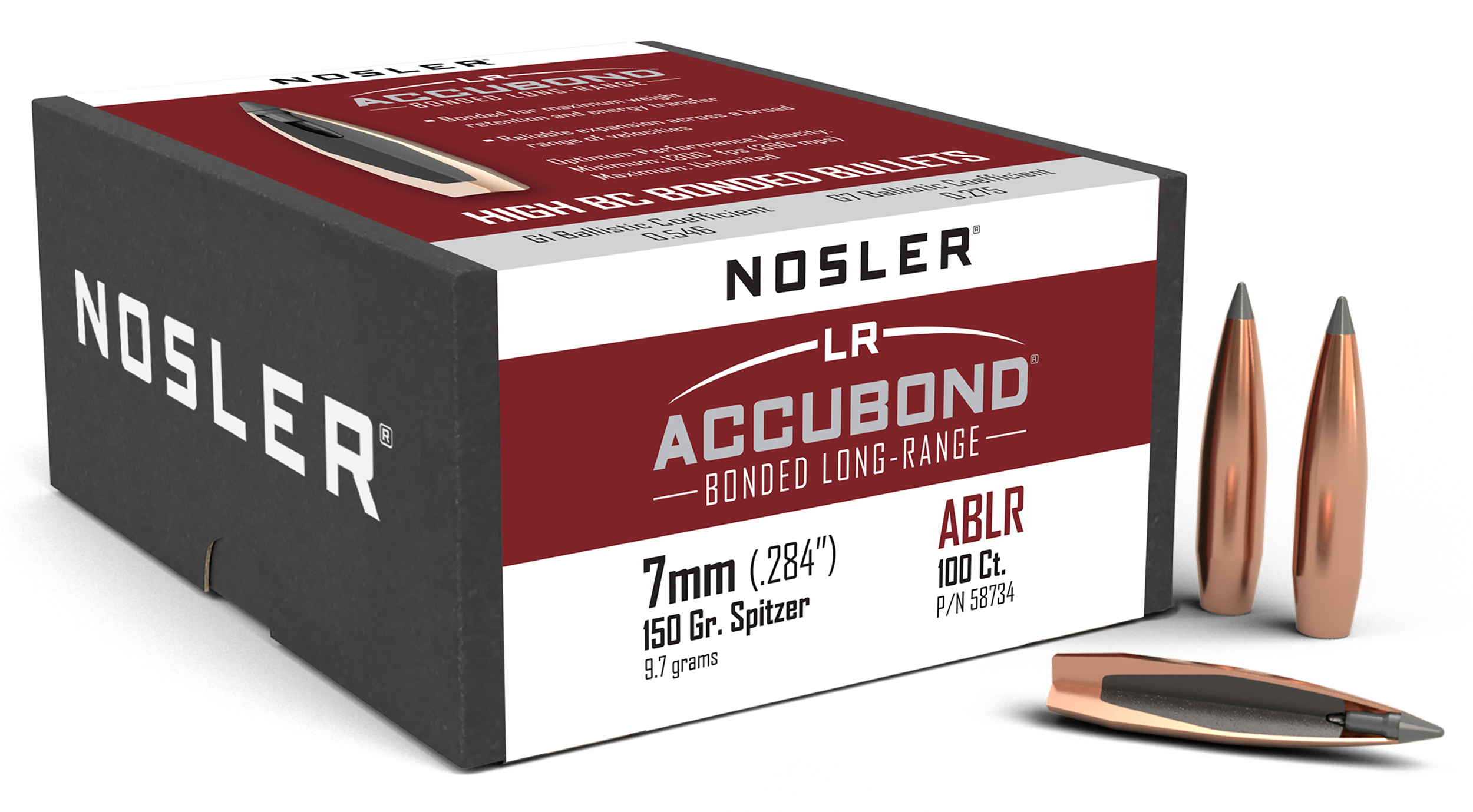 Nosler Accubond, Nos 58734 Lr .284 150 Sp 100 - Other Ammunition at ...