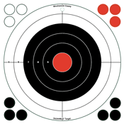 B-c Target Stick-a-bull 12" - Bull's-eye 5 Targets - Shooting Targets ...