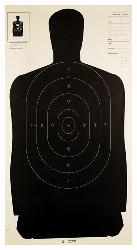 Champion Tgt Paper 24"x45" - B27 Police Target 100pk - Shooting Targets ...