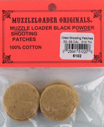 M-loader Original Oiled Patch - 50-59 .010 100pk - Other Muzzleloader ...