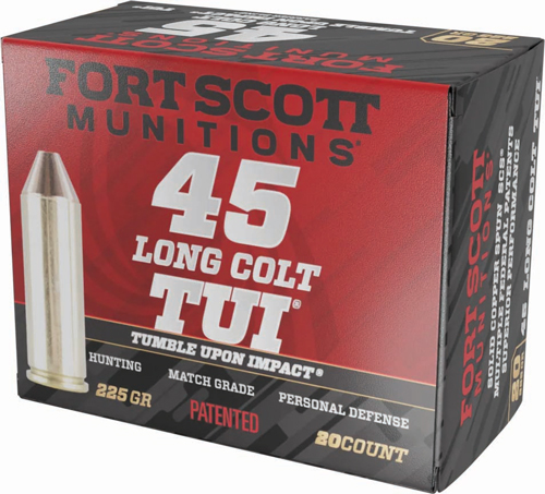 Fort Scott 45 Lc 225gr Tui - Solid Copper 20rd 25bx-cs - Rifle ...