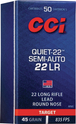 Cci Quiet Semi-auto 22lr 45gr - Lead-rn 835fps 50rd 100bx-cs - Rifle ...
