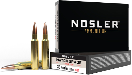 Nosler Match Grade 33 - 300gr Custom Hpbt 20rd 10bx-c - Other ...