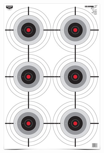 B-c Target Eze-scorer 23"x35" - Multiple Bull's-eye 5 Targets - Other ...
