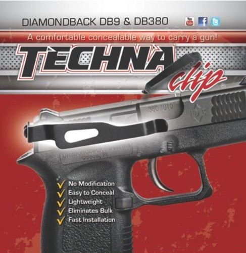 Techna Clip Handgun Retention - Diamondback Db380-db9 Rs - Other Pistol ...