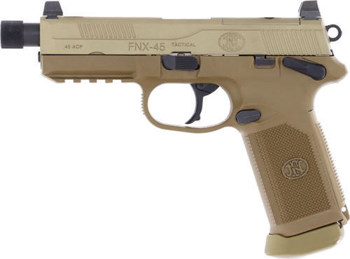 Fn Fnx-45 Tactical Bundle 45 - Acp Fde 5-10rd Night Sights.. - Semi ...